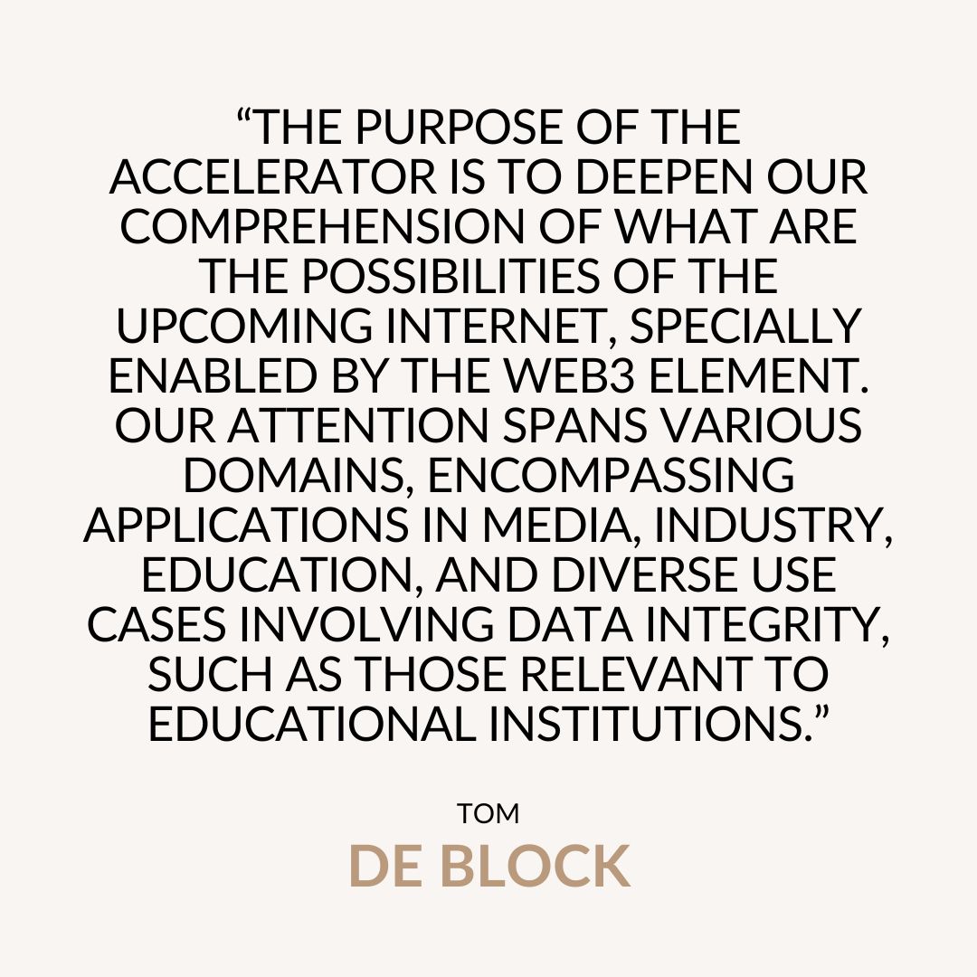 PODCAST Tom De Block on NFTs Blockchain the WEB3 Accelerator and the ...